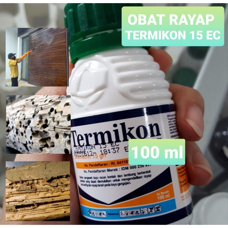 Jual Obat Anti Rayap Termikon 15 EC 100 ml Insektisida Termite Kayu ...