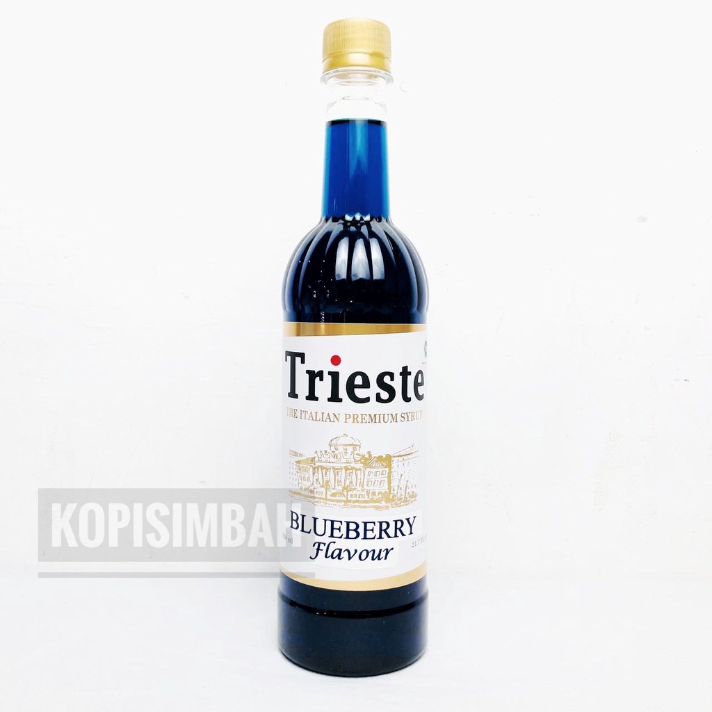 Jual Syrup TRIESTE Rasa BLUEBERRY 650ml Italian Premium Sirup Blue ...