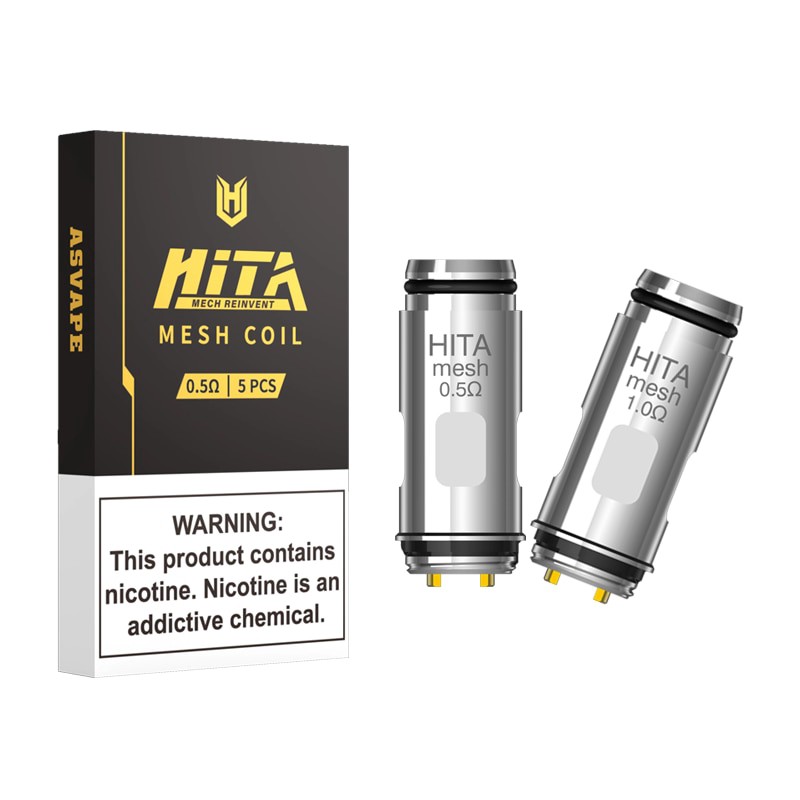 Jual Coil Occ Asvape Hita Mech Pod Kit Pods1Pcs Mesh 0.5 ohm 3ml 0.5ohm ...