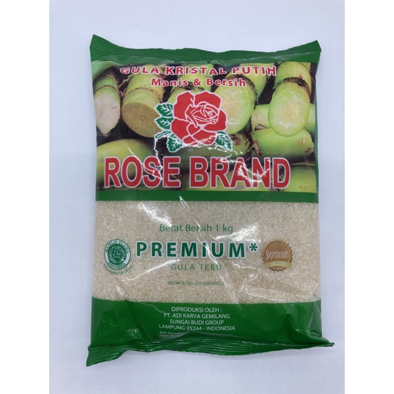 Jual Rose Brand GULA PREMIUM 1kg barcode 8993093665480 | Shopee Indonesia