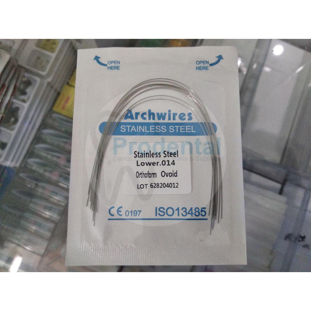 Jual Kawat Gigi Stainless Steel / Kawat Behel Lower Ukuran 0.14 (isi 10 ...