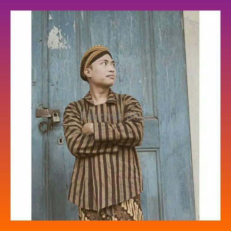 Jual BAJU / KEMEJA SURJAN SETELAN DEWASA/LURIK/BATIK JAWA PAKAIAN ADAT JAWA | Shopee Indonesia