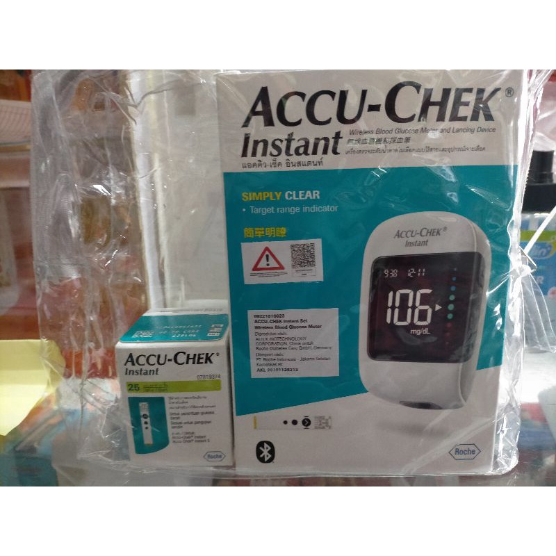 Jual Alat Accu-Chek Instant + Strip Accu Check Instant isi 25 New Fitur ...