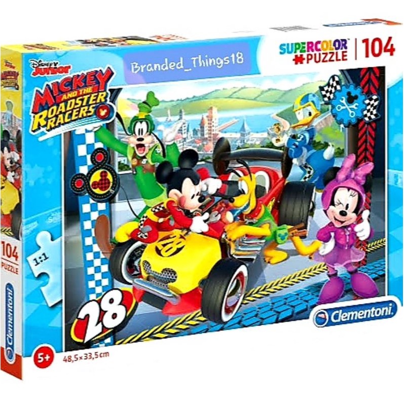 Jual Puzzle Clementoni Mickey Minnie Mouse Roadster Runners Road Runner ...