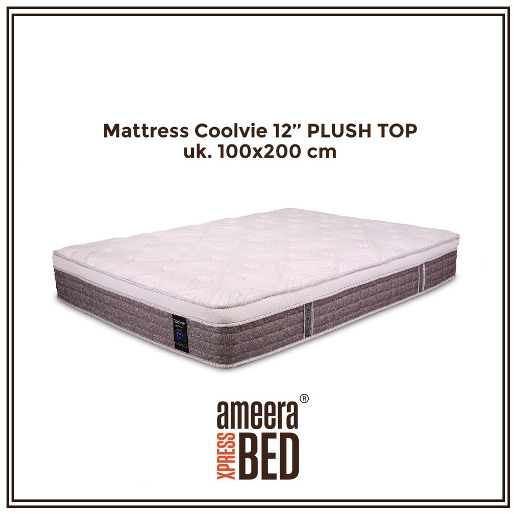 Jual Kasur Spring Bed AMEERA COOLVIE PLUSH TOP 12' Ukuran 100X200 ...