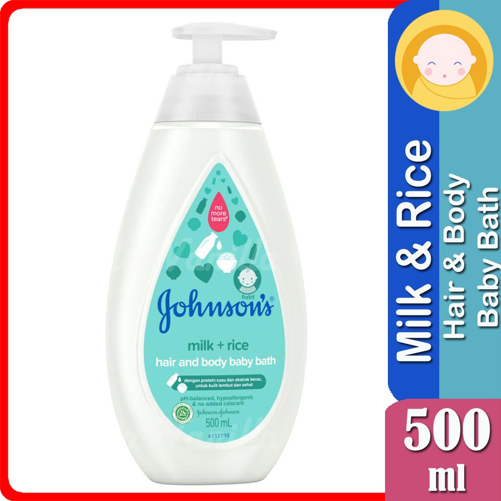 Jual Sabun Cair Bayi JOHNSON'S Baby Bath Milk and Rice 500ml Pump ...