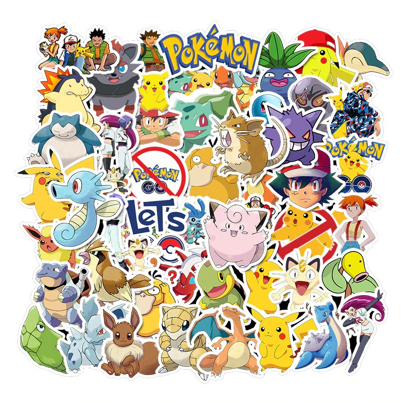 Jual Pokemon Sticker Pack (50pcs) | Shopee Indonesia