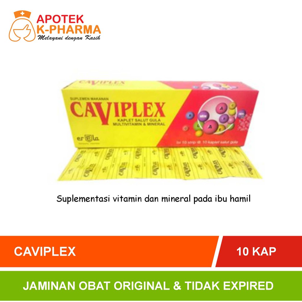 Jual Caviplex Strip Isi 10 Tablet Original Erela | Shopee Indonesia
