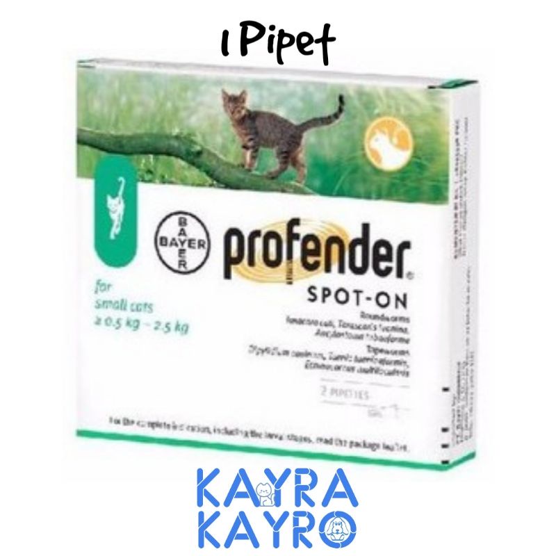 Jual Profender Spot-On for Small Cat (0.5-2.5 kg) 1 Pipet/Tube - Obat ...