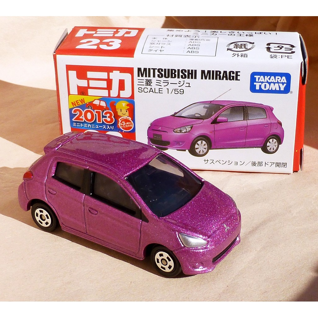 Jual Tomica No 23 - Takara Tomy Mobil Mitsubishi Mirage | Shopee Indonesia