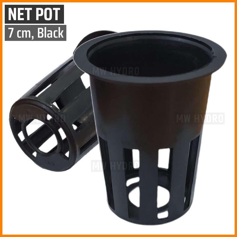 Jual Netpot Hidroponik - Hydroponic Net Pot, 7 cm, Hitam | Shopee Indonesia
