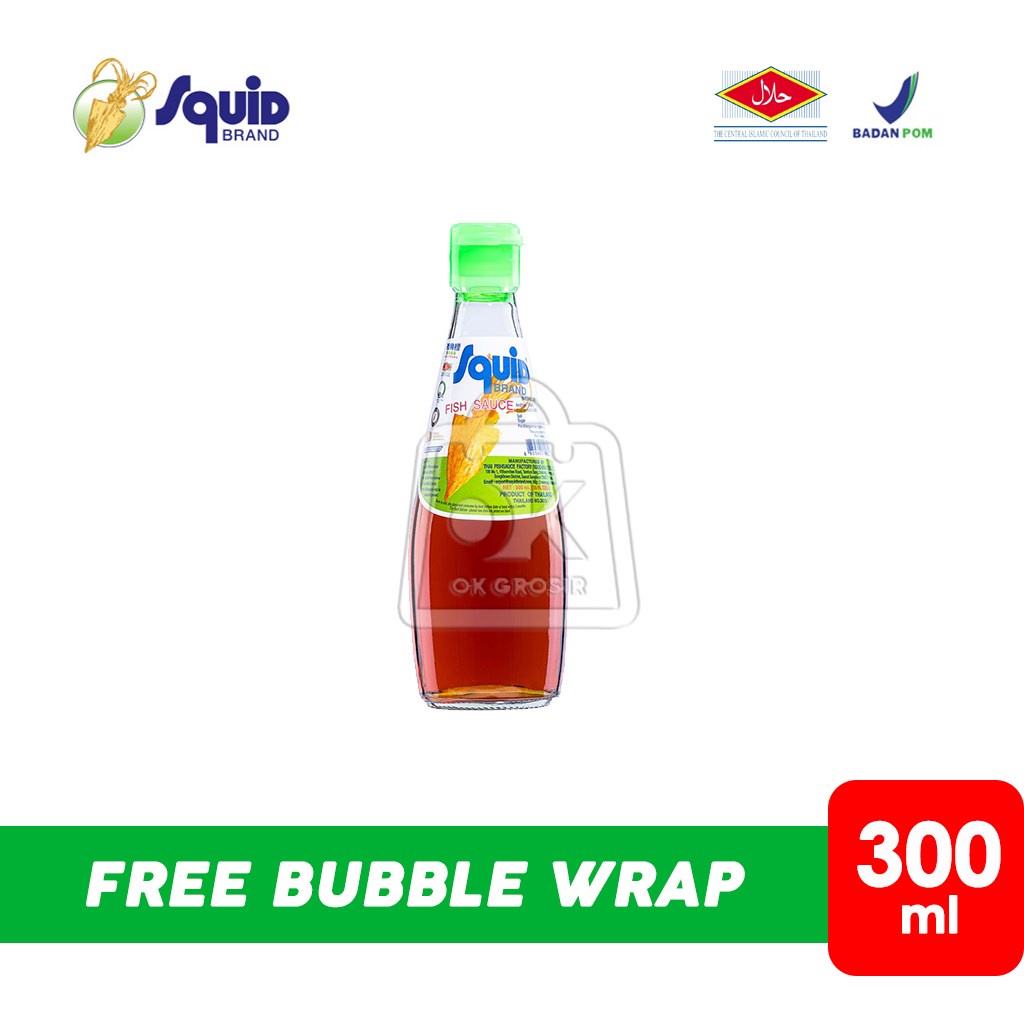 Jual Kecap Ikan Squid Brand Fish Sauce Thailand (Botol Kaca 300ml ...