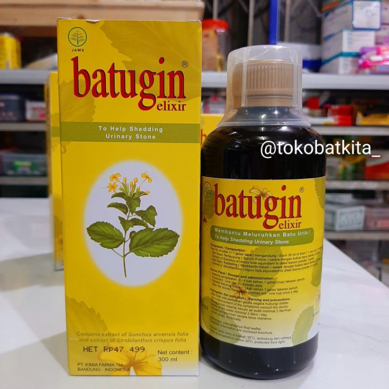 Jual [1000% HERBAL] BATUGIN ELIXIR SIRUP / MELULUHKAN BATU URINE / BATU ...