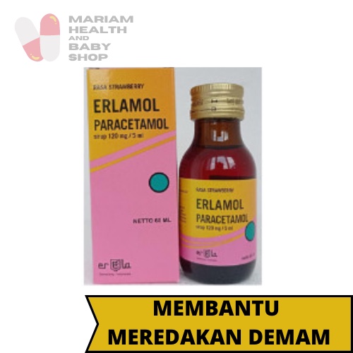 Jual Erlamol Sirup 60 ml - Obat Demam Anak / Panas | Shopee Indonesia
