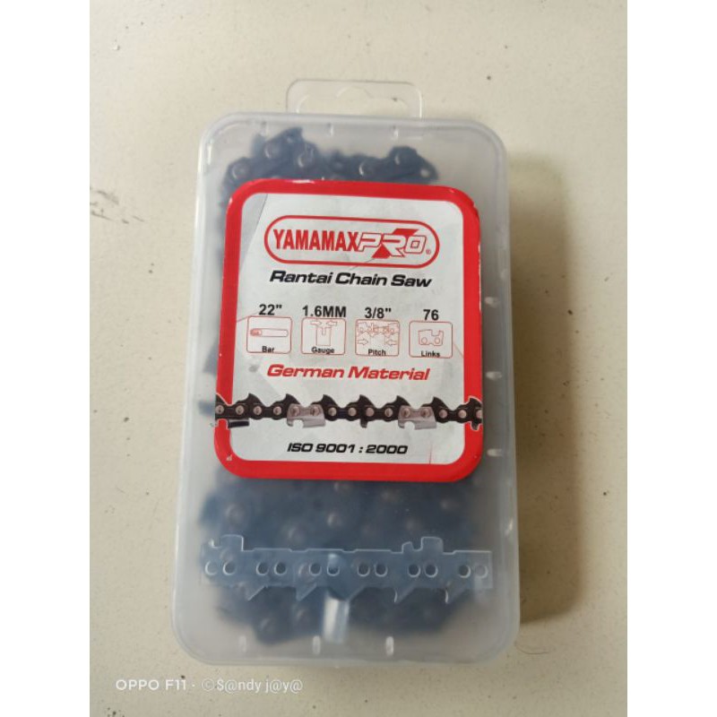 Jual Mata rantai chainsaw 22 inch MATERAL GERMANY chain saw senso ...