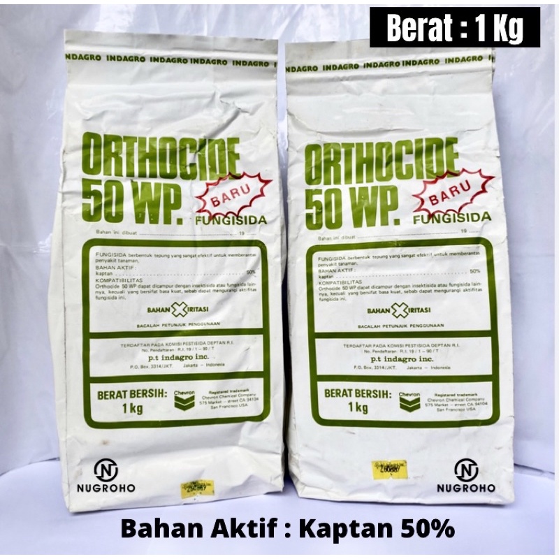 Jual 1 Kg Fungisida Kaptan 50% Orthocide 50 WP | Shopee Indonesia