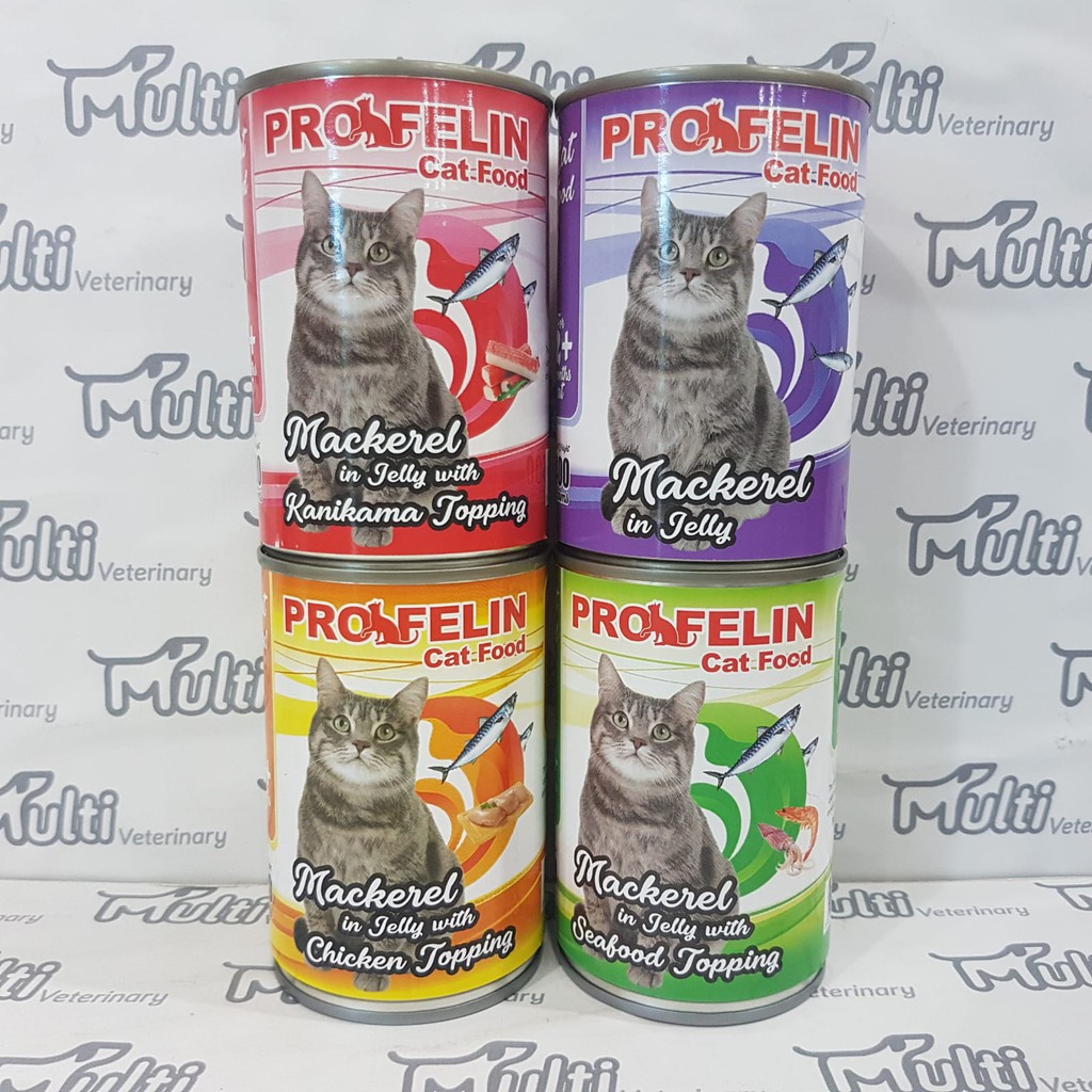 Jual PROFELIN CAN CAT MACKEREL 400gram Wet Food Cat Makanan Basah ...