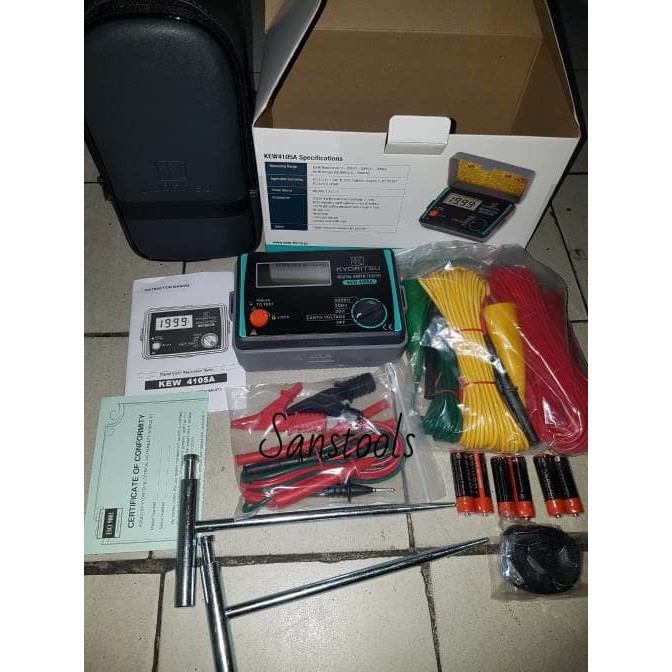 Jual grounding tester / earth tester KYORITSU 4105A SOFT CASE ORIGINAL ...