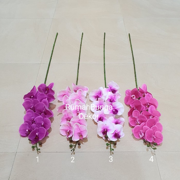 Jual Bunga Anggrek Latex x9 Artificial ( Ada 4 Warna ) | Shopee Indonesia