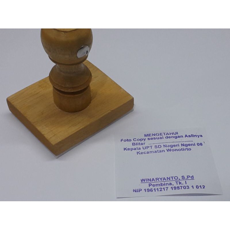 Jual Stempel Legalisir / Mengetahui / Mengesahkan - Sesuai Permintaan ...