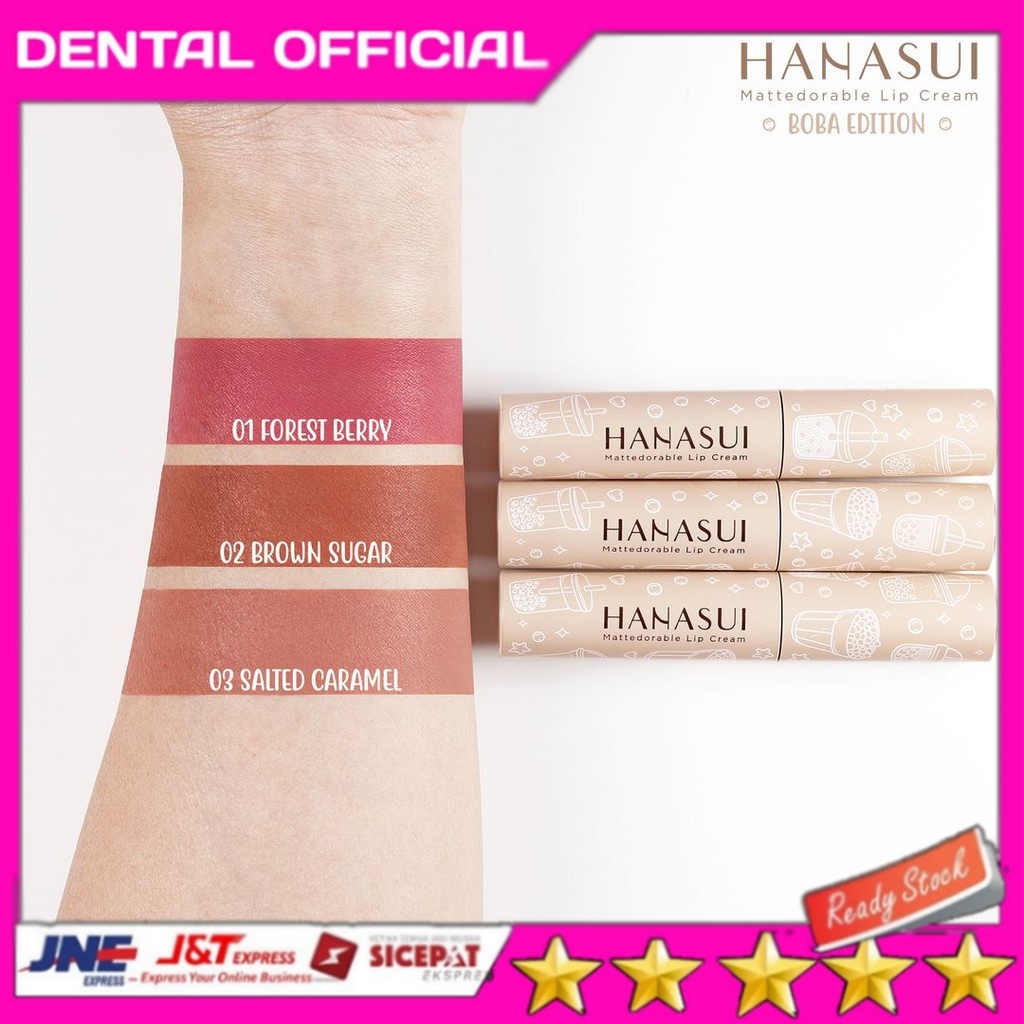 Jual HANASUI BOBA MATTEDORABLE LIP CREAM MATTE / LIP MATTE AND CHEEK ...
