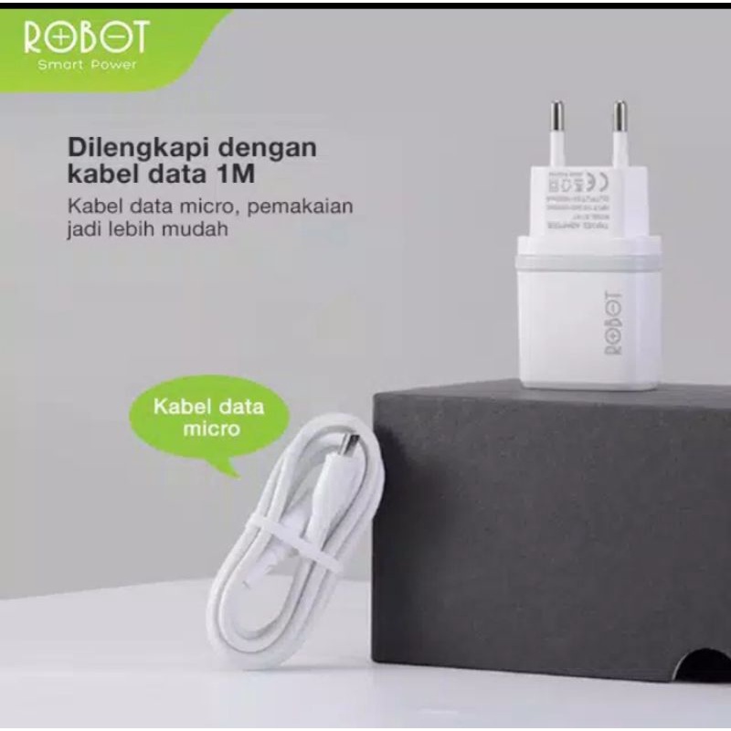 Jual Adaptor + kabel micro Robot RT K7 Quick charger output 5V/1A ...