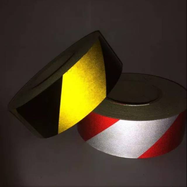 Jual STICKER SCOTCHLITE / REFLECTIVE POLICE LINE SAFETY WARNING | Shopee Indonesia