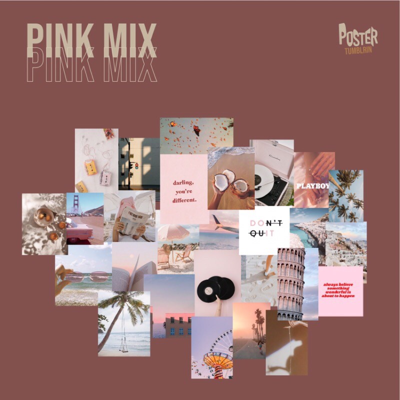 Jual CODE PINK MIX // WALL COLLAGE AESTHETIC // AESTHETIC POSTER ...
