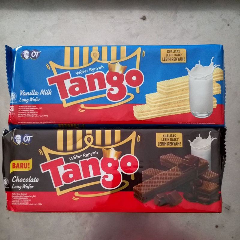 Jual Tango Wafer 130g Rasa Cokelat dan Vanila | Shopee Indonesia