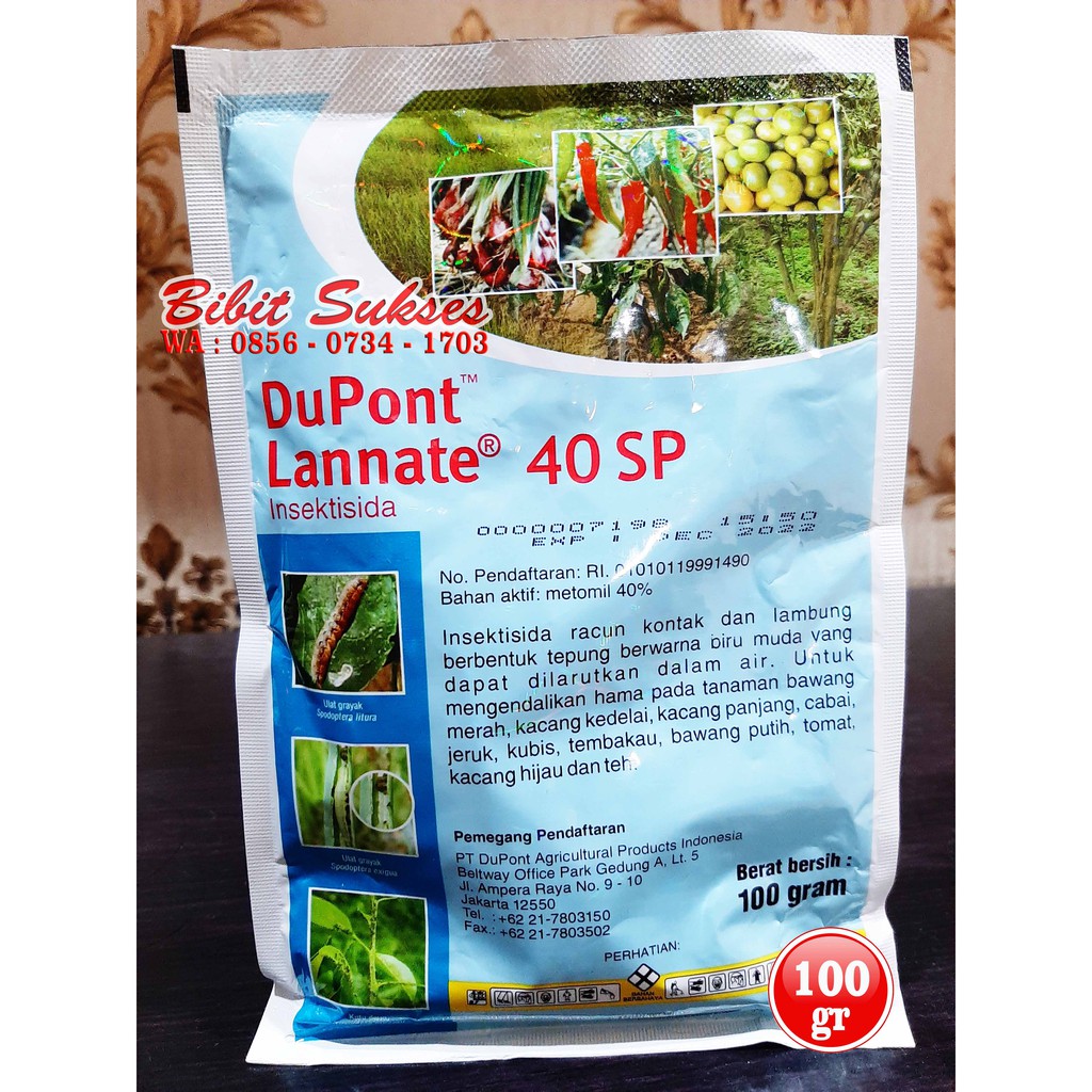 Jual Insektisida DUPONT LANNATE 40SP 100 gram Pembasmi Ulat & Serangga ...