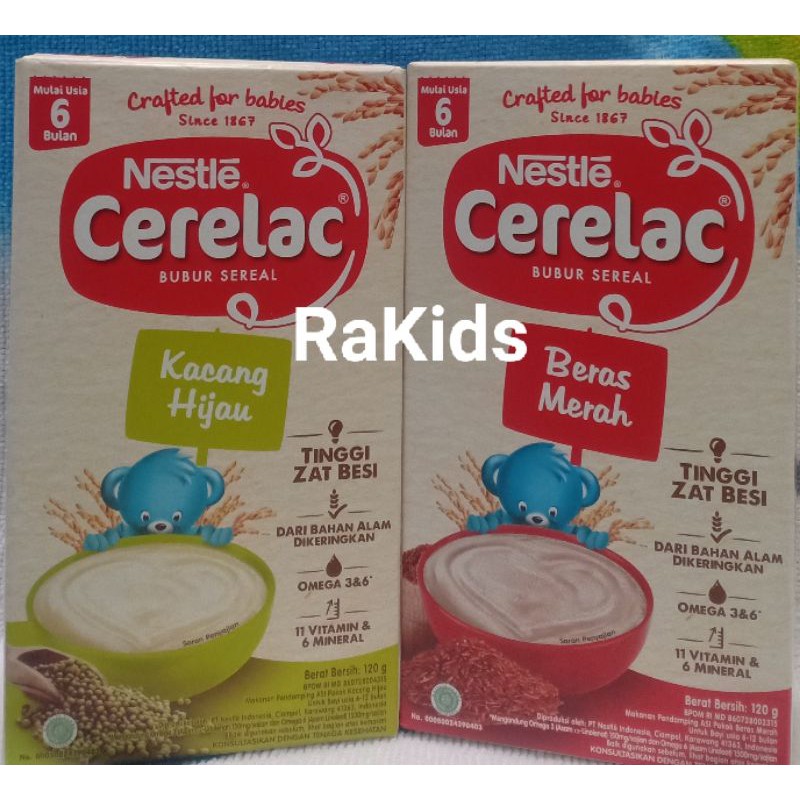 Jual Nestle Cerelac 6+ Box 120g rasa beras merah | Shopee Indonesia