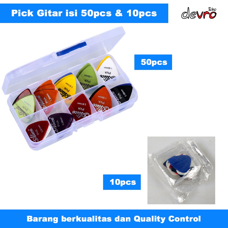 Jual Pick Gitar Akustik 12pcs dan 50pcs - Pik Gitar - Ukuran dan Warna ...