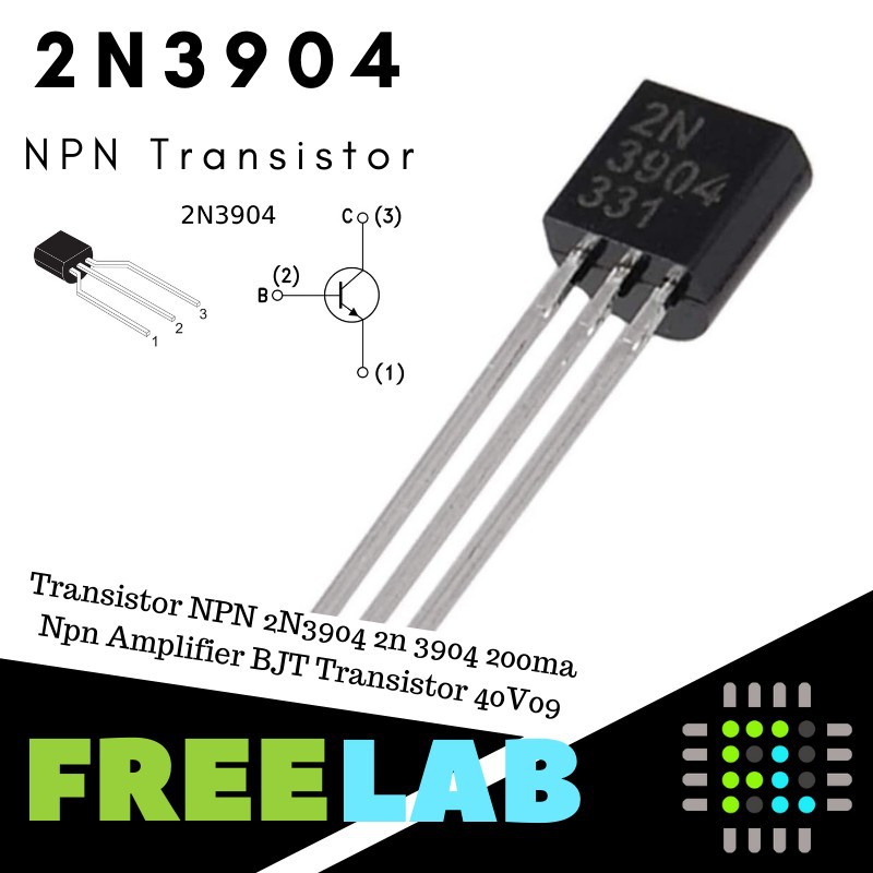 Jual Transistor NPN 2N3904 2n 3904 200ma Npn Amplifier BJT Transistor 40V | Shopee Indonesia