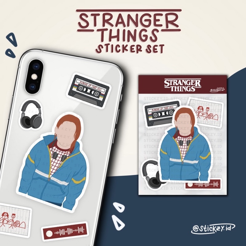 Jual STRANGER THINGS HELLFIRE CLUB STICKER SET (FREE PHOTOCARD ...