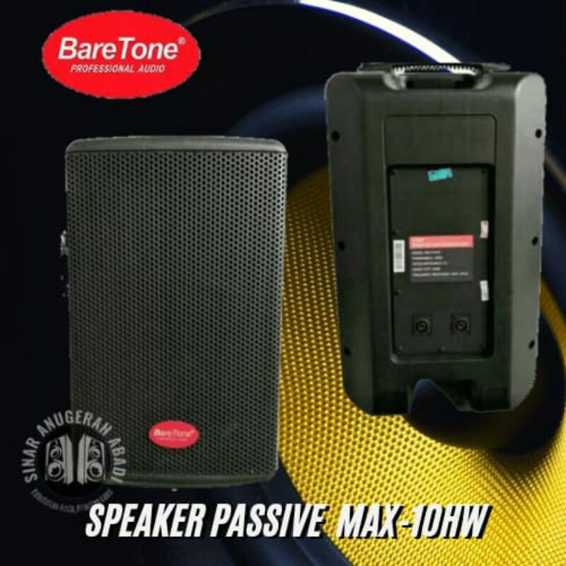 Jual SPEAKER PASIF BARETONE MAX-10 HW 10" inch | Shopee Indonesia