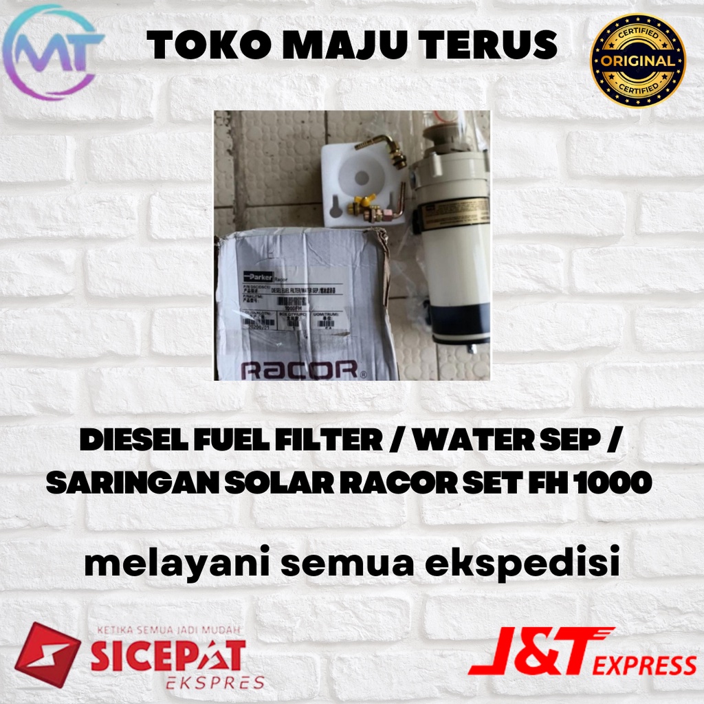 Jual diesel fuel fitter / water sep / saringan solar racor set FH1000 ...