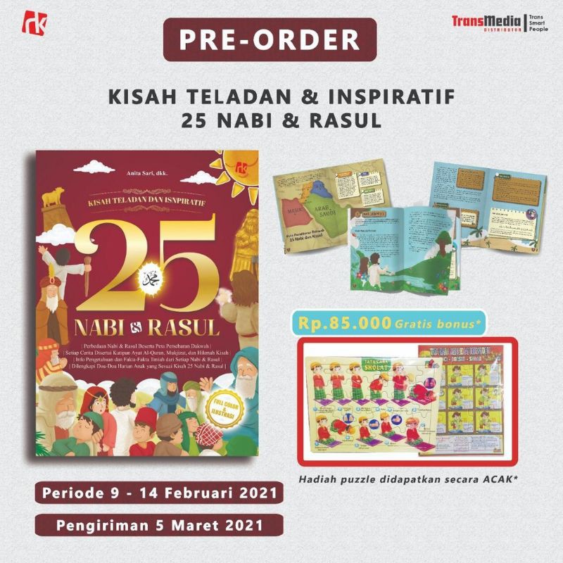 Jual Kisah Teladan dan Inspiratif 25 Nabi & Rasul - Anita Sari, dkk ... Jual Kisah Teladan dan Inspiratif 25 Nabi & Rasul - Anita Sari, dkk ...