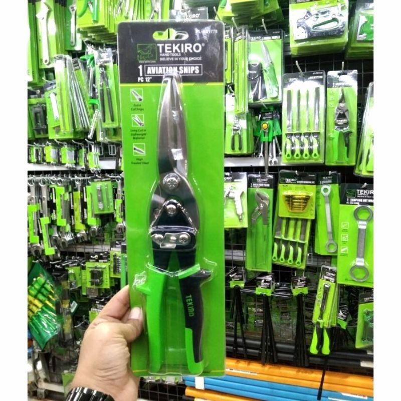 Jual Tekiro gunting seng plat 12in / gunting baja ringan 12in | Shopee ...