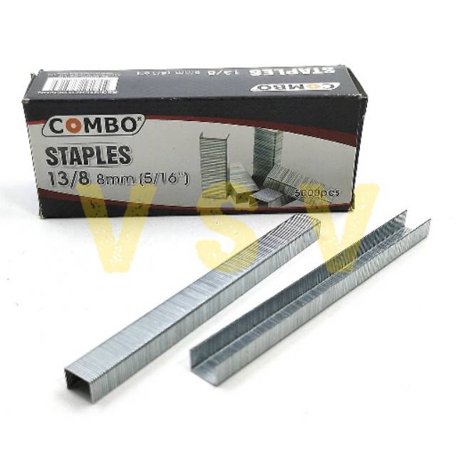 Jual Staples 13/8 8mm [5/16"] 5000pc / isi staples / stapler / gun ...