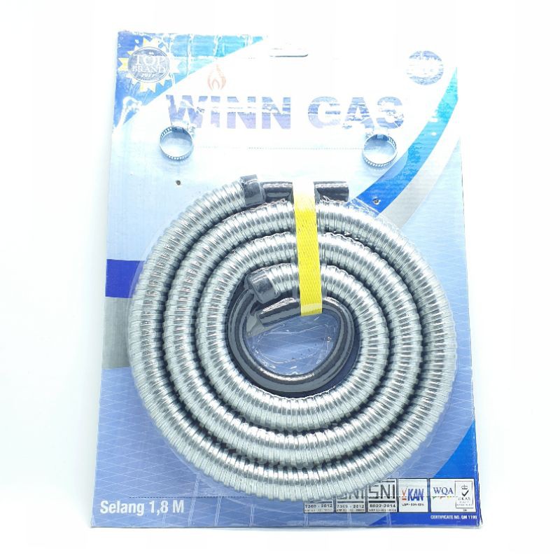Jual Selang Gas Elpiji WINN GAS KUALITAS PREMIUM 1,8Mtr / Selang Gas ...