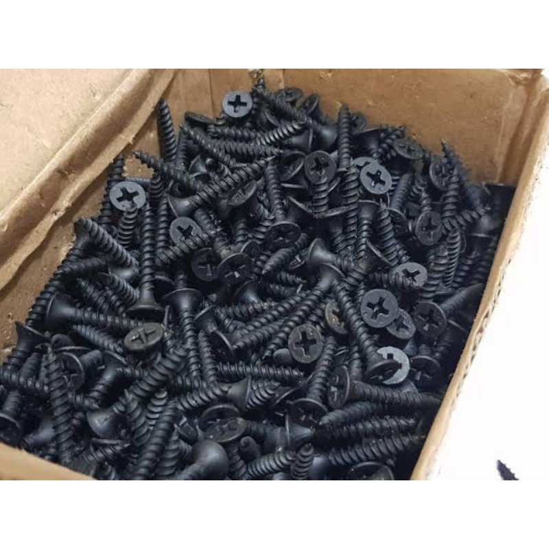 Jual Skrup Sekrup Gypsum Ukuran 1 1/2 inch (4 cm) untuk pasang Gypsum Drywall Screw Baut Gypsum ...