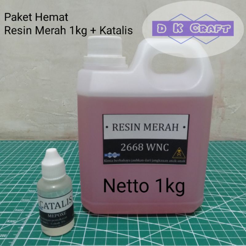 Jual Resin Merah + Katalis | Shopee Indonesia