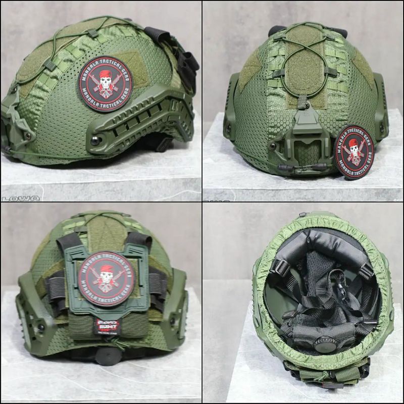 Jual Tactical Helmet Gen 2 with Cover Tactical Velcro Green | Shopee ...