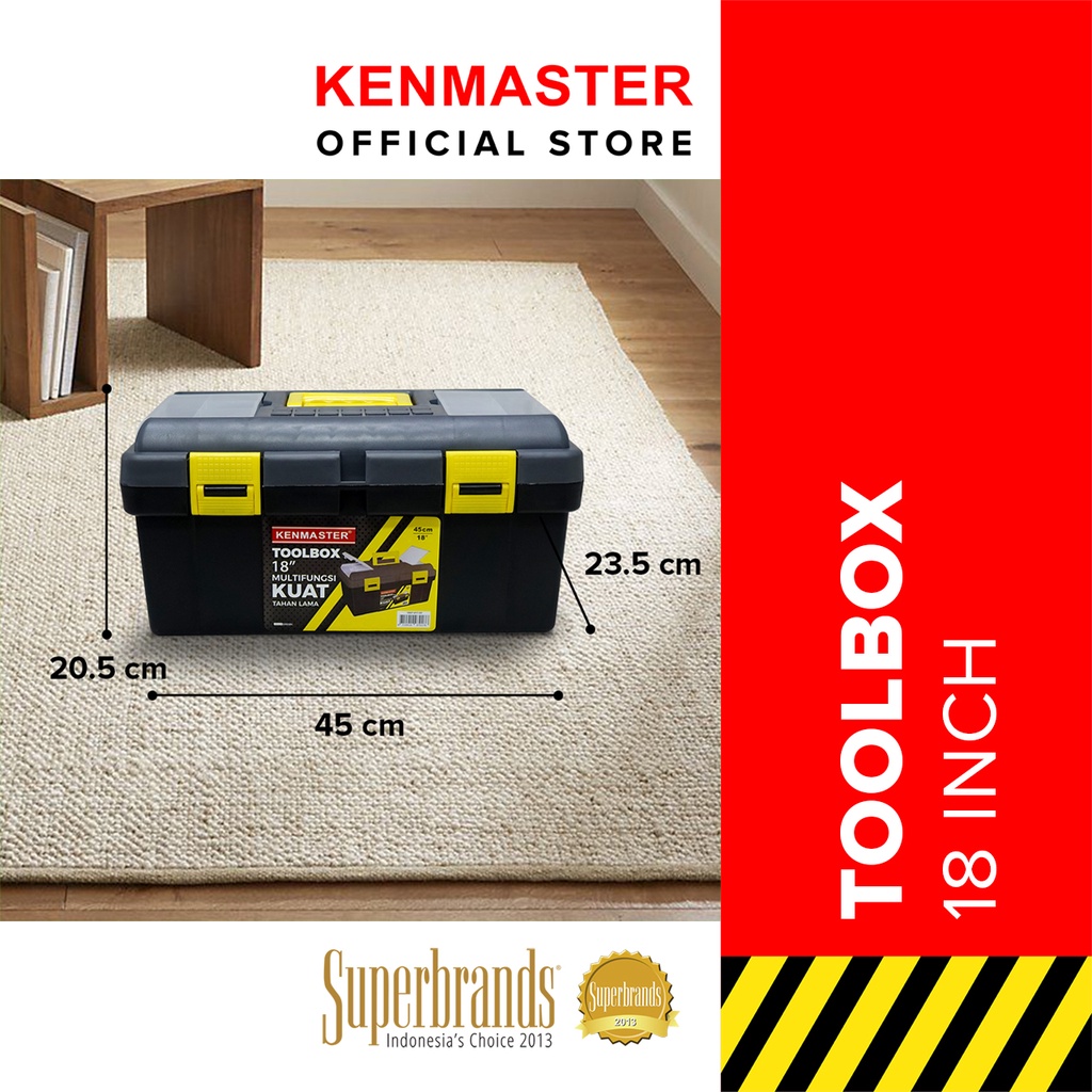 Jual Kenmaster Tool Box 18 In - Kotak Perkakas - TOOL059 | Shopee Indonesia