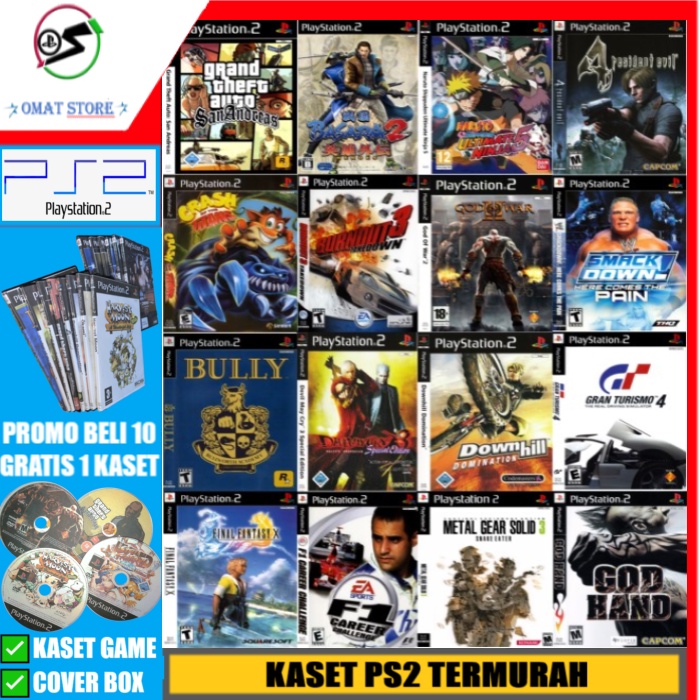 Jual kaset Game PS 2 Lengkap Pilih Judul | Shopee Indonesia