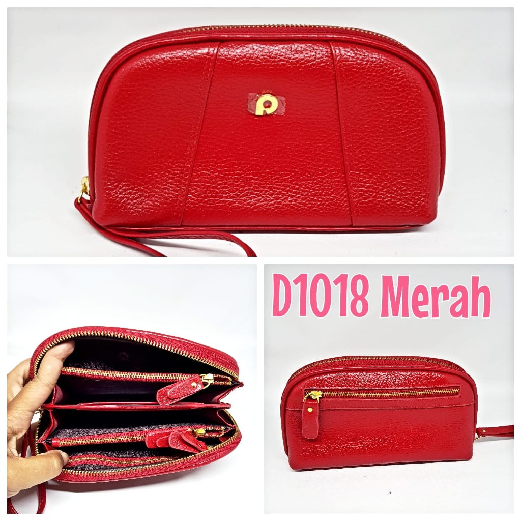 Jual Dompet Kulit Papillon Original D1018 Merah Bapau | Shopee Indonesia