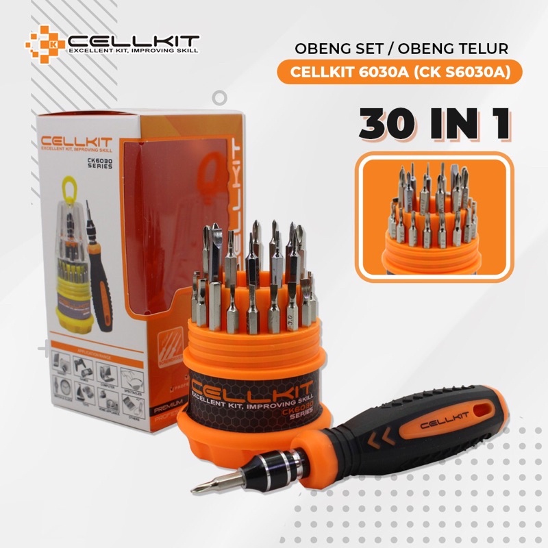 Jual OBENG SET CELLKIT CK 6030 30MATA | Shopee Indonesia