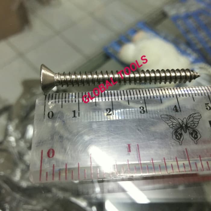 Jual Sekrup Stainless FAB 6 x 2 inch Skrup ss 6 x 2 FH 6x2 self tapping ...
