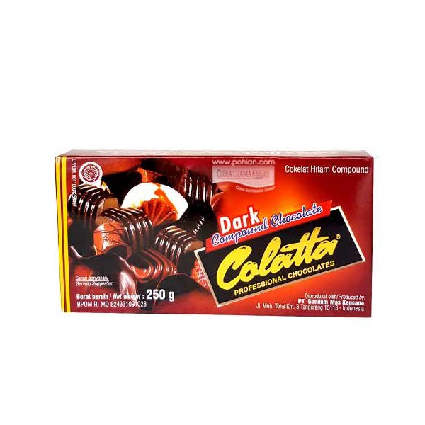 Jual COLATTA DARK COMPOUND 250gr ~ COLATTA FINEZA | Shopee Indonesia