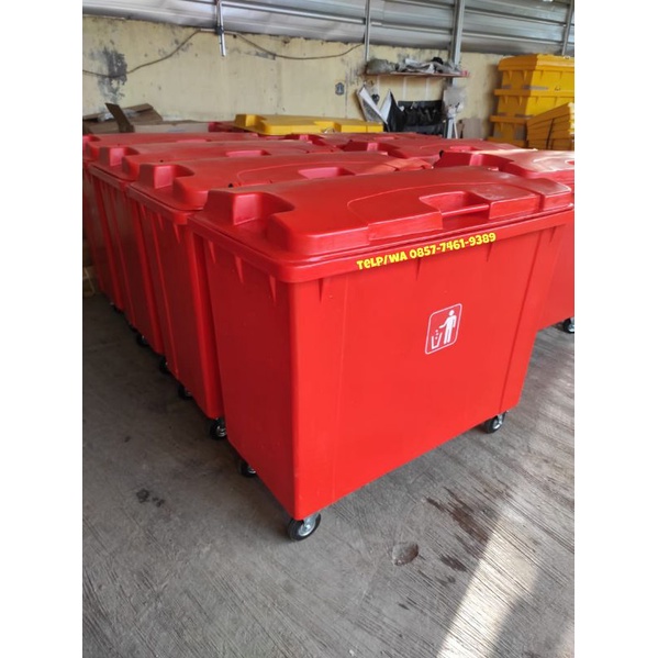 Jual TEMPAT SAMPAH BESAR/TONG SAMPAH BESAR/BAK SAMPAH BESAR 660 LITER | Shopee Indonesia